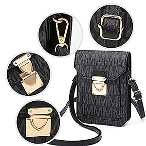 MKP Women Fashion Signature Lightweight Cute Small Crossbody Bags Cell Phone Purse Wallet Shoulder Bag With Snap Closure