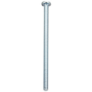 Small Parts Steel Pan Head Machine Screw, Zinc Plated, Meets ASME B18.6.3, #2 Phillips Drive, #10-32 Thread Size, 3-1/2" Length, Fully Threaded, Imported (Pack of 25)