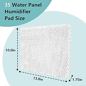 Sxkxm HC26E1004 Humidifier Pad 35 Water Panel Humidifier Filter Replacement for Honeywell Models HE260, HE265, HE360, HE365 (2 Pack)