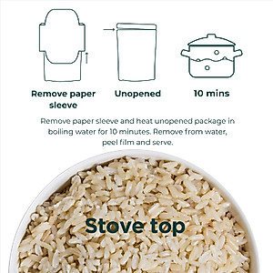 THAI HARVEST 100% USDA Organic Brown Jasmine Rice 7 Ounce (Pack of 8) Microwaveable 90 Seconds Ready to Eat Instant Jasmine Rice for Quick Dinner Meals Zero Preservatives Gluten Free