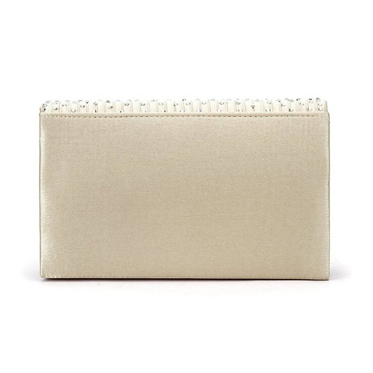 U-Story Women's Rhinestone Satin Frosted Evening Wedding Clutch Bag Handbag Purse (Red)