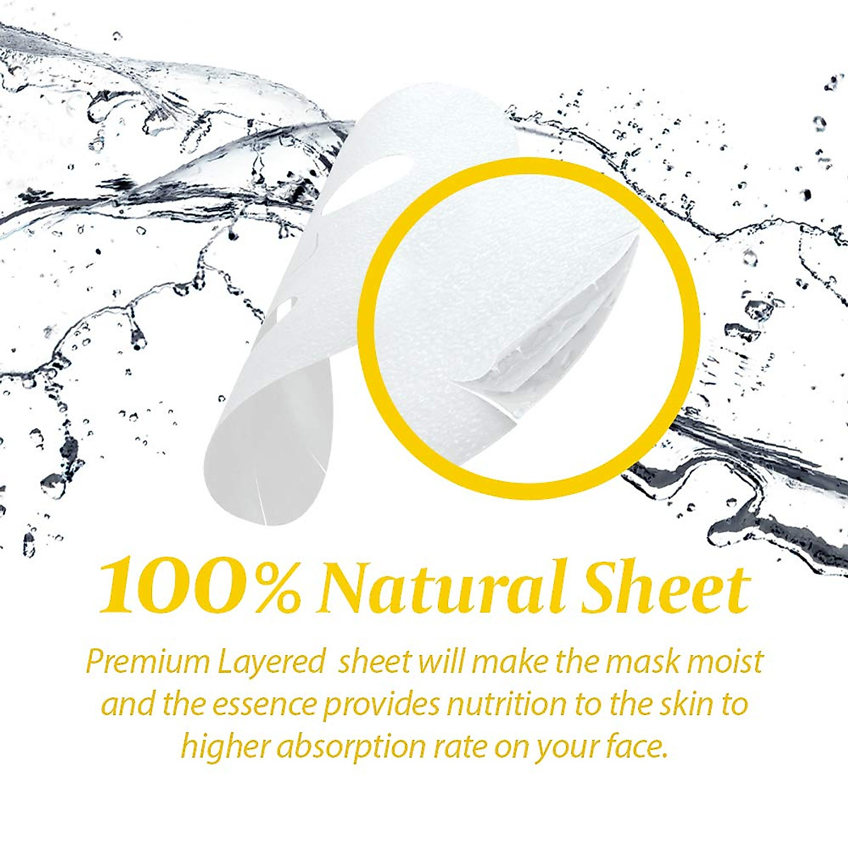 GLAM UP Sheet Mask Brightening Lemon (10 sheets)