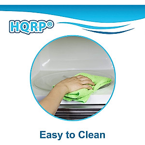 HQRP 13 1/2" Glass Turntable Tray compatible with Panasonic F06015Q00AP 30QBP4119 TJF06015Q00AP NN-G463MF NN-G464WF NN-S443BF NN-SA651S NN-SD691S Microwave Oven Cooking Plate 13.5-inch 340mm