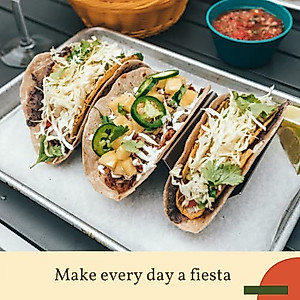 Pack of 4 - Stainless Steel Taco Holder Stand - Truck Tray Style - Each Rack Holds Up to 3 Tacos - Oven, Grill & Dishwasher Safe - Size 8" x 4" x 2"