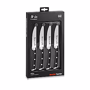 Cangshan TS Series 1020724 Swedish 14C28N Steel Forged 4-Piece Steak Knife Set