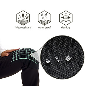 BenBoy Women's Outdoor Waterproof Windproof Fleece Slim Cargo Snow Ski Hiking Pants,Black Medium