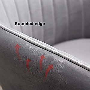 ECBETCR Chair Desk Chair Swivel Ergonomic Office Chair Mid Back Office Chair Ergonomic Swivel Desk Office Chair with Lumbar Support Adjustable Height PU Leather Computer Task Chairs