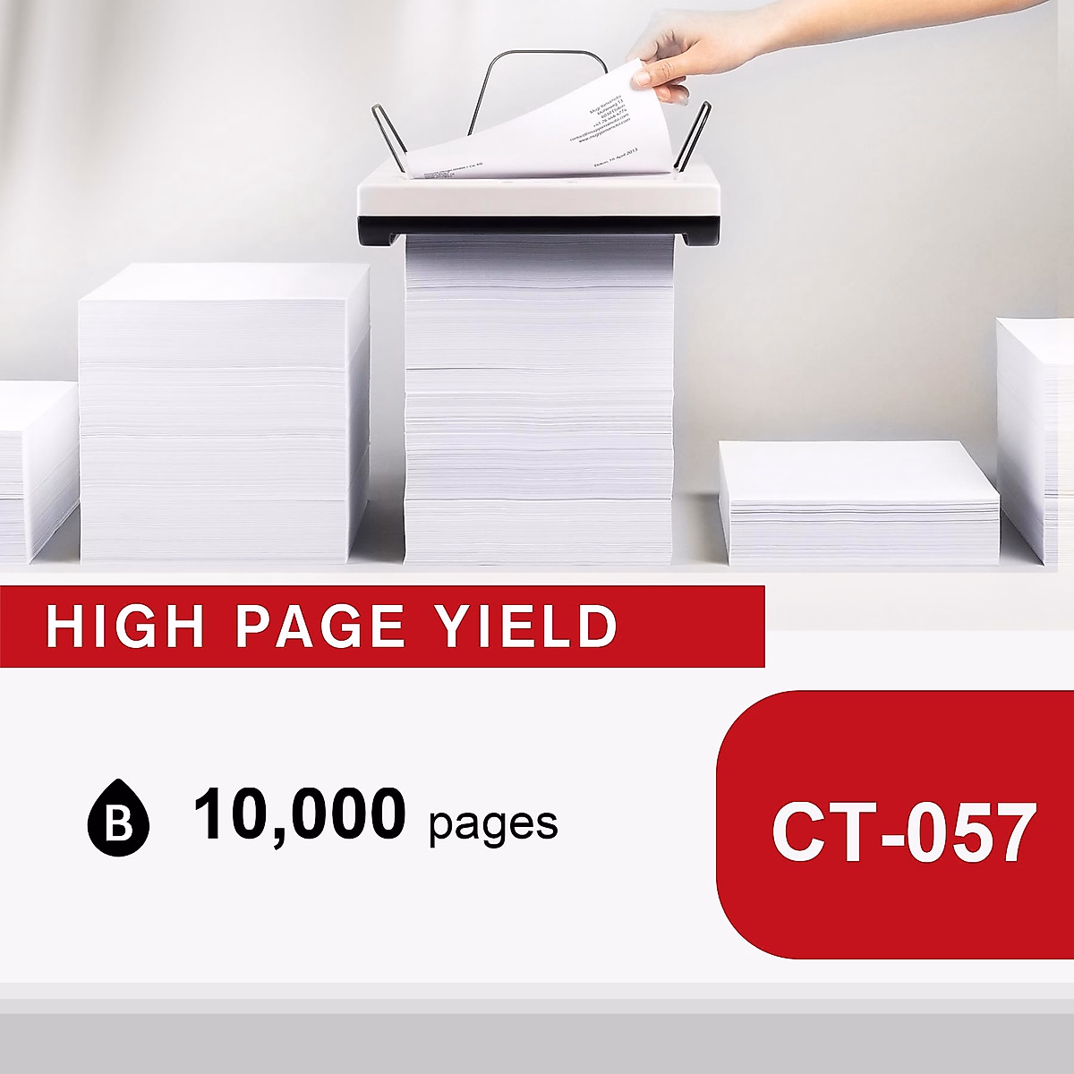 Tounker 057H 057 Black High Yield Toner Cartridge Compatible for Canon 057H 057 CRG-057H Toner Cartridge for Canon Imageclass MF445dw LBP226dw MF448dw MF449dw LBP227dw Laser Printer (Black, 1-Pack)