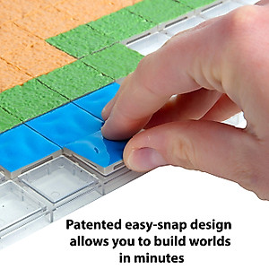 Monster Protectors Adventure Terrain- 50 Piece Water Tile Expansion Pack- Hand-Painted ¬ Tile Set- Easy Snap Creates Amazing Tabletop Terrain in Minute- Customize Dungeons Your Way