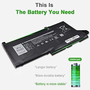 KAQIAR New DJ1J0 7280 42Wh Battery Compatibel with Dell Latitude 12 7000 7480 7290 E7280 E7290 7380 7390 E7380 E7390 7480 7490 E7480 E7490 Series Notebook,P/N: DJ1J0 PGFX4 ONFOH 451-BBZL