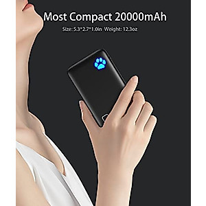 INIU Portable Charger, 18W PD QC 20000mAh USB C Power Bank, Fast Charging Compact Battery Pack, 3-Output Phone Charger Compatible with iPhone 14 13 12 11 X 8 Pro Samsung S20 S10 Google LG iPad Tablet