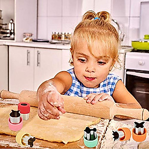 26Pcs Sandwich Cutters set for Kids, Vegetable Cookie Cutters with Comfort Grip, Stainless Steel Fruit Shape Cutters, Cartoon Animal Bento Food Cutter Stamps, Bread Cutters with 10 Cartoon Toothpicks