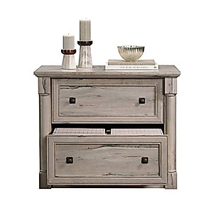 Sauder Palladia Lateral File, L: 36.81" x W: 22.01" x H: 29.61", Split Oak finish