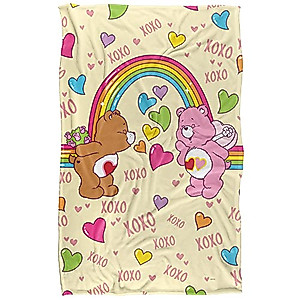 Care Bears Blanket, 36"x58" XOXO Care Bears Silky Touch Super Soft Throw Blanket
