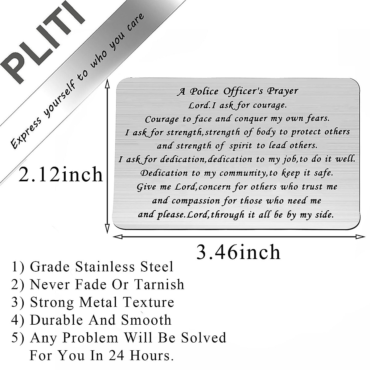 PLITI Police Office’s Prayer card (Police Office’s Prayer card)