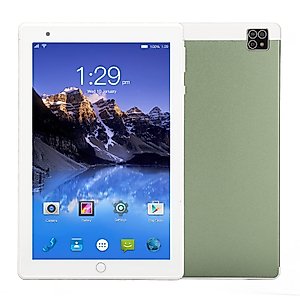 EBTOOLS 8 Inch Tablet, 4GB RAM 64GB ROM, Maximum Support 128G TF Card, 1920x1200 IPS HD Calling Tablet, Type C, for Android 10.0, 100 to 240V, Green