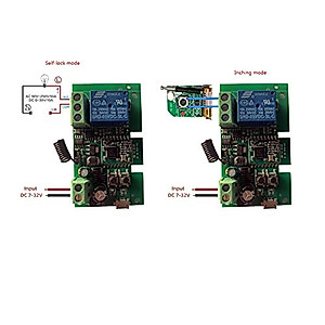 MHCOZY 1 Channel 5V 12V ZigBee Smart Relay Switch,Adjustable Selflock and Momentary Working Mode,Works with Tuya eWelink Zigbee Gateway