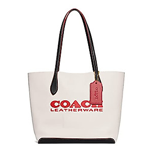 COACH Color-Block Kia Tote Chalk Multi One Size