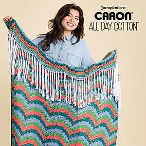 Caron All Day Cotton - 3 Pack of 173 Yards/3.52 oz Light Gray 100% Mercerized Cotton Yarn