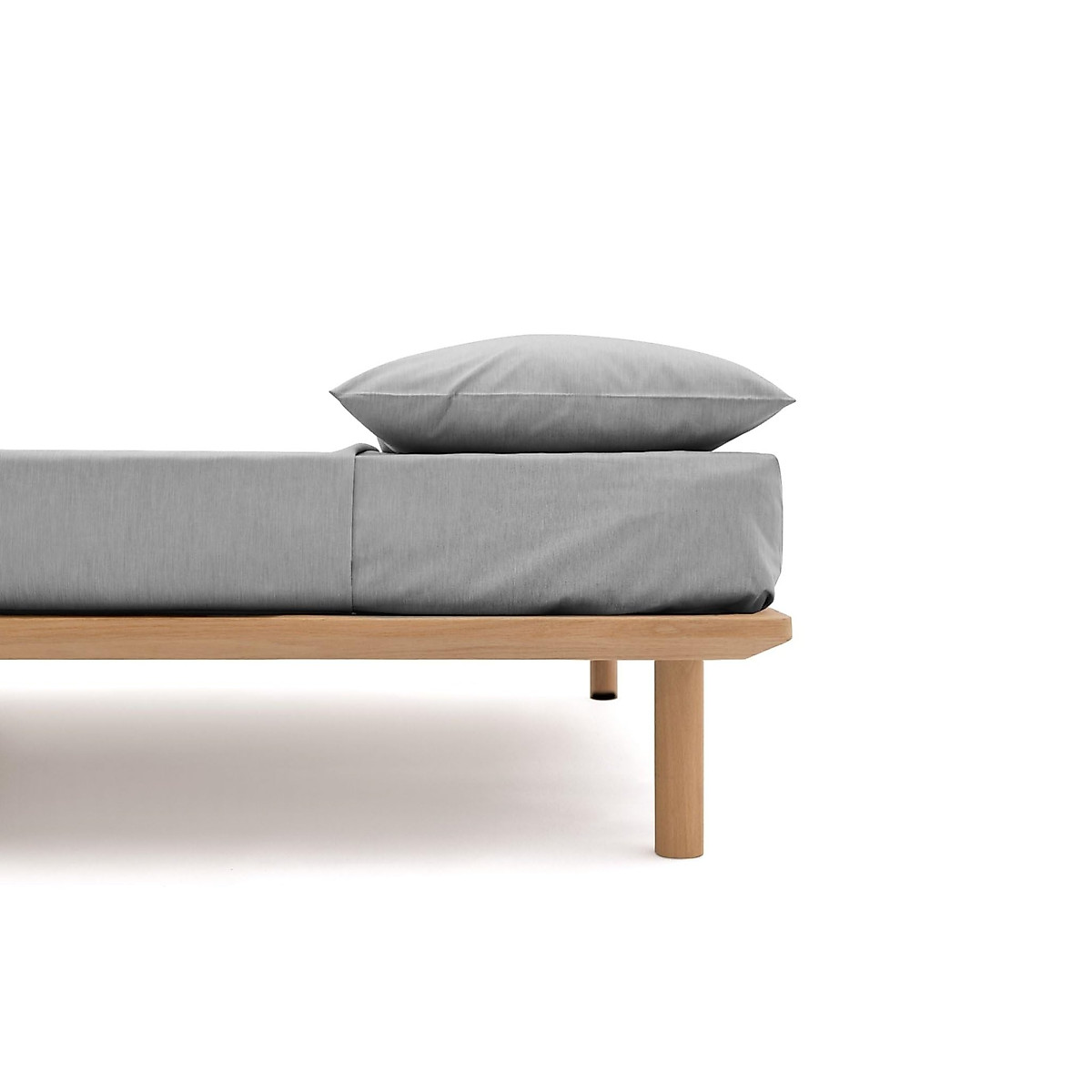 AIZOME Duvet Cover Set Made from 100% GOTS Organic Cotton, Non-Toxic Plant-Dyed No PFAS Synthetic Free No Petrochemicals Breathable Hypoallergenic for Sensitive Skin, 4-Piece (Silver Sumac, Queen)