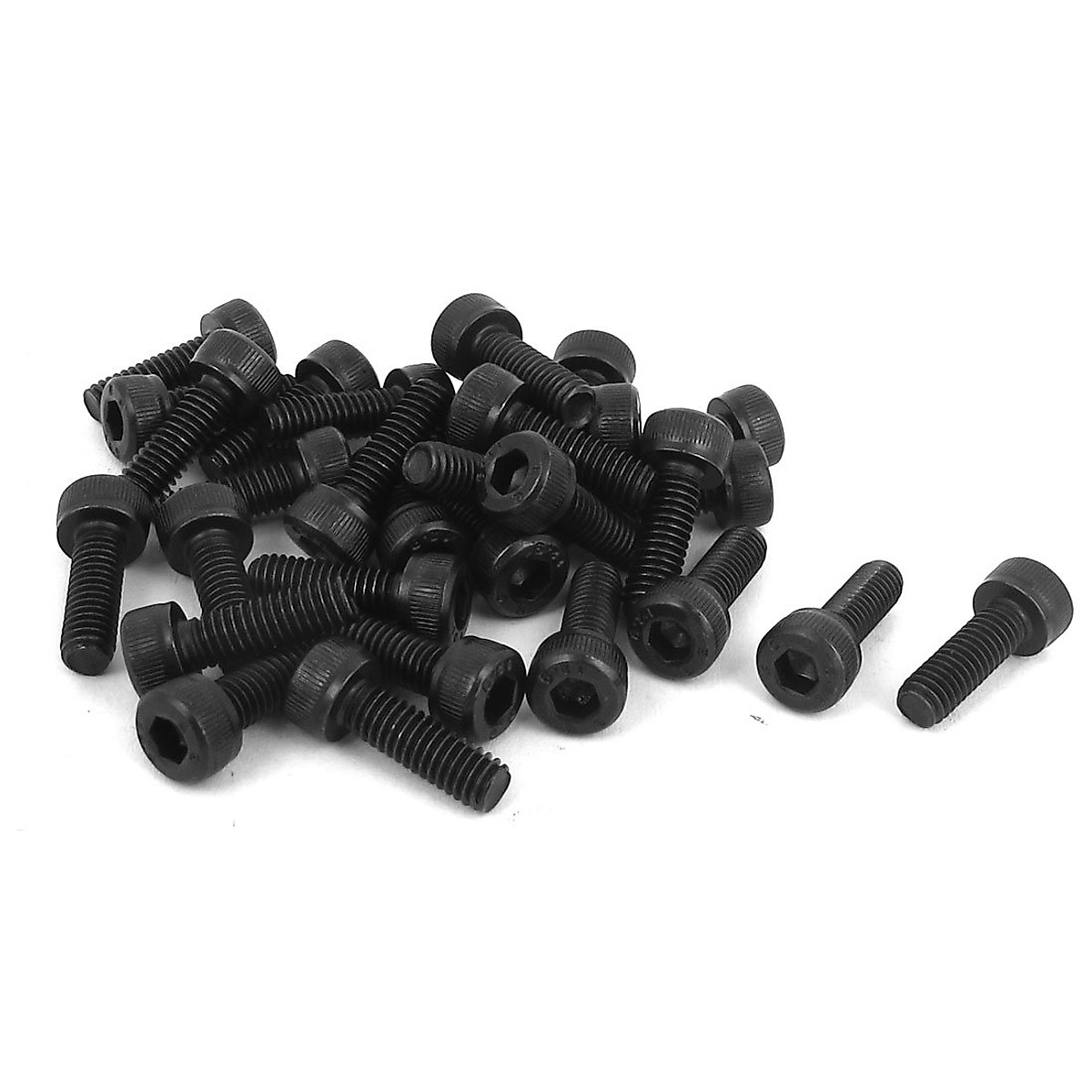 M4 x 12mm 12.9 Alloy Steel Hex Socket Head Cap Screws Bolt Black 30pcs