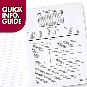 Mead Composition Notebook, Wide Ruled Paper, 9-3/4" x 7-1/2", 100 Sheets, Blue Marble (09918AY7)