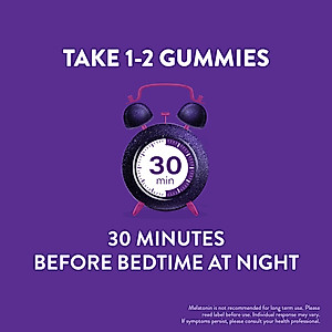 ZzzQuil PURE Zzzs Melatonin Gummies, Sleep Aid, Melatonin 2mg, with Chamomile & Lavender, Melatonin Sleep Gummies, Sleep Aids for Adults, Wildberry Vanilla Flavored, 24 Sleep Gummies
