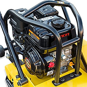 Stark USA 196cc Reversible Handle Plate Compactor Gas 6.5HP 4,040lbs Force 24" x 18" Plate Size Concrete Push/Pull Handle Tamper Machine Paver