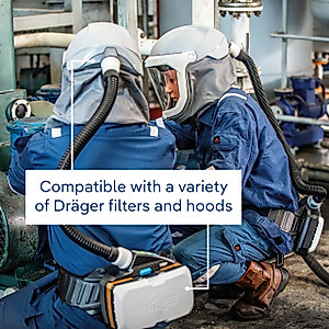 Dräger X-plore 8500 Powered Air-Purifying Respirator (PAPR) | 16hrs battery | Easy-Clean