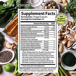 Liver Cleanse Detox & Repair - Milk Thistle, Dandelion Root, Choline, Artichoke Extract for Liver Health - Gallbladder Cleanse & Kidney Support Supplement with Chanca Piedra, Turmeric - 60 Capsules