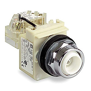 Schneider Electric Illuminated Push Button Operator, No Cap, Momentary Action, 6VAC Lamp Voltage - 9001K1L1