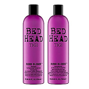 Bed Head by TIGI Dumb Blonde Shampoo and Conditioner for Blonde Hair 25.36 fl oz 2 count