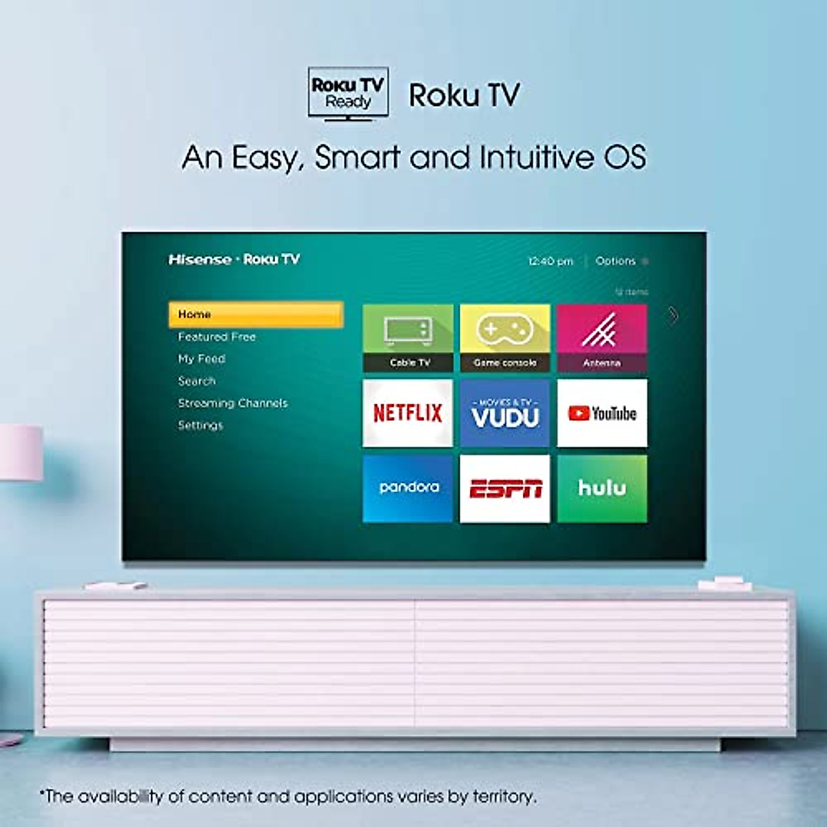 Hisense 32-Inch Class HD 720p Smart LED TV H4030F Series Motion Rate 120 Game Mode DTS TruSurround Sound Compatible with Alexa & Google Assistant 32H4030F3 (Renewed)