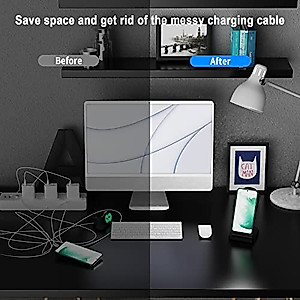 Wireless Charger Stand Charging Station for Samsung Galaxy Watch 5(Pro)/4/3 Active 2/1 Galaxy S23 S22 S21 S20(Plus/Ultra)/Z Flip/Fold 4 3 Note20 10 Buds(2) Pro/Live 3 in 1 Multiple Devices(Black)