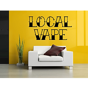 Wall Vinyl Sticker Decal Vaporizer Local Vape Pen Store Shop Smoke E Cigarettes Liquid Coil Indoor Outdoor Sign Logo SA734