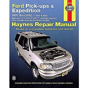 Haynes Ford Pick-ups & Expedition Lincoln Navigator Automotive Repair Manual: F-150 1997 Through 2003, Ford Expedition 1997 Through 2014, Ford F-250 ... 1998 Through 201 (Haynes Repair Manual)