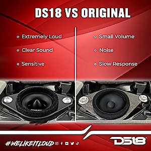 DS18 PRO-ST 1.9" Replacement Upgrade Bullet Compression Tweeters with Crossovers- Car OEM Tweeter Upgrade Kit for Many Subaru/Toyota Models - Replacement for H631SFJ101 and H631SFJ100 (Pair)