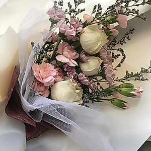 uxcell 19" by 10.9 Yard Tulle Fabric Backdrop Curtains for DIY Tutu Skirt Shower Decor Wedding Crafts Birthday Party Supplies, Orange