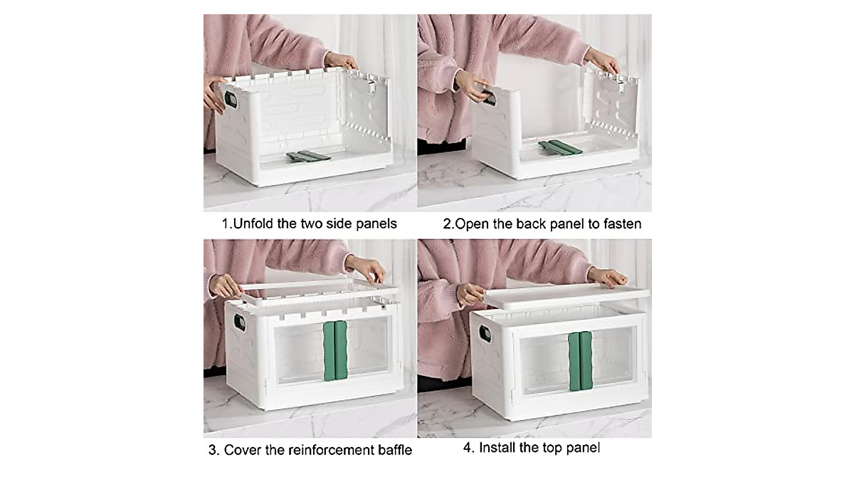 Rula 45 Qt Storage Bins: Lids, Wheels & Double Door