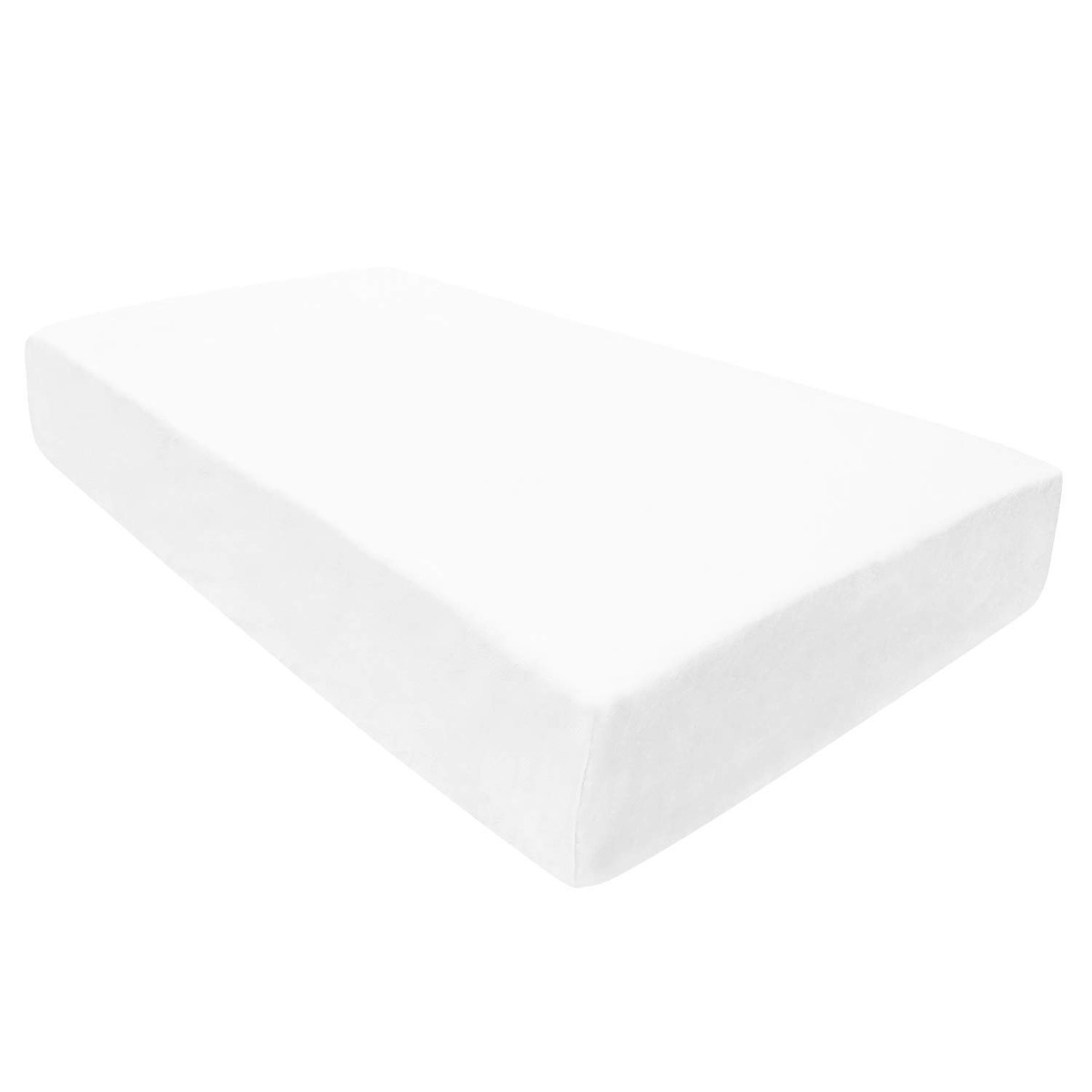 Magic Drapes Pack of 1 Egyptian Cotton Fitted Crib Sheet Baby Bedding with 5 inches Deep Elastic Snug Fit Bottom for Baby Girl & Baby Boy (52Lx28W, White)