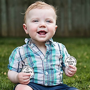 2Pcs New Parent Decision Coin Gift for New Mom Funny Parent Mummy Gifts After Baby Daddy Birth Gift Pregnancy Women First Time to be Moms Dads,Double Sided,Sliver.