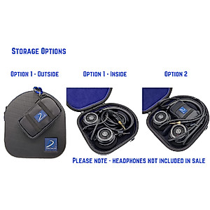 Premium Carrying case Compatible with Grado SR60 SR80 SR125 SR225 SR325, RS1 RS2, Alessandro MS-, PS500e, GH1 GH2 GH3 GH4 and GW100 Headphones. Grip-TECH 2 Outer Liner Easy Transport