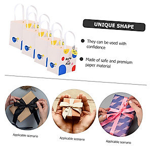Mobestech 20 Pcs Gift Paper Bag Baby Shower Favors Bags Party Treats Bags Paper Gift Bags with Handles Goodie Bags Holiday Gift Bags Christmas Gift Bags Oversized Gift Box