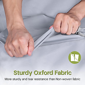 AOODA 2 Pack Over the Door Organizer, Large Capacity Closet Door Hanging Organizer, Clear Deep Pockets Baby Organizer Storage for Nursery, Bathroom, Bedroom, Pantry, Diapers (Grey)