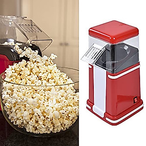 Jauarta Electric Popcorn Maker Hot Air Design Compact Structure 1200W Popcorn Popper Machine for Family Party (US Plug 110V)