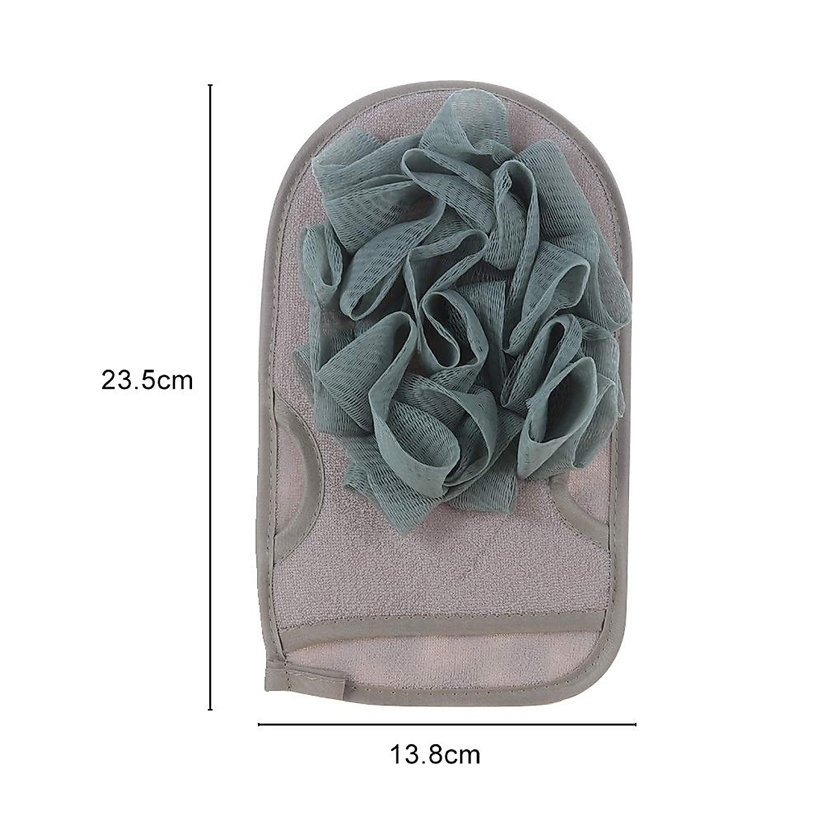 TBMAKE Bath-Sponges 1pc Double Sided Body Cleaning Brush Gloves Home Portable Scrub Bath Sponge Wisp for Shower Scrubber Shower Massage Towel Ball (Size : C)