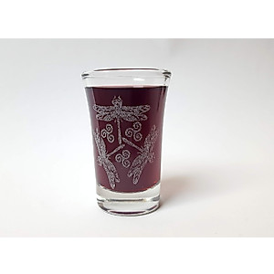Dragonfly Shot Glass - Free Personalized Engraving Lyoncraft