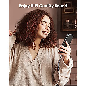 Highwings USB Type C to 3.5mm Female Headphone Jack Adapter, (2-Pack) USB C to Aux Audio Dongle Adapter Compatible for Samsung Galaxy S23 S23+ S23 Ultra, S22 S21 S20 Plus/Ultra, iPad Pro, Pixel (Grey)