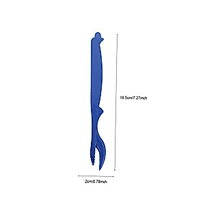 SWOOMEY 6pcs Crab Eating Tool Lobster Claw Lobster Pick Crab Opener Tools Blue Outfit Kitchen Utensil Sets Lip Gloss Set Crab Needles Crab Eating Gadgets Kitchen Tools Plastic Walnut Blush