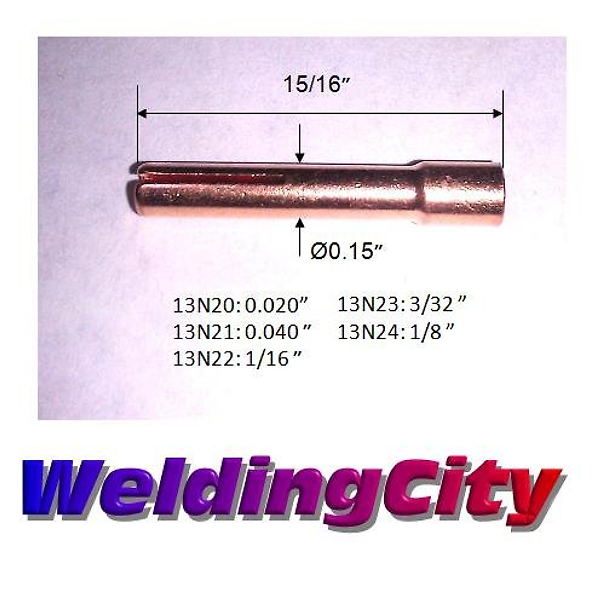 WeldingCity 14-pcs TIG Welding Torch Accessory Kit 1/16"-3/32"-1/8" (AK4B) Collet-Collet Body-Ceramic Cup-Tungsten Electrode (Blue)-Back Cap for Torch 9, 20 & 25 Weldcraft Miller Lincoln Hobart ESAB